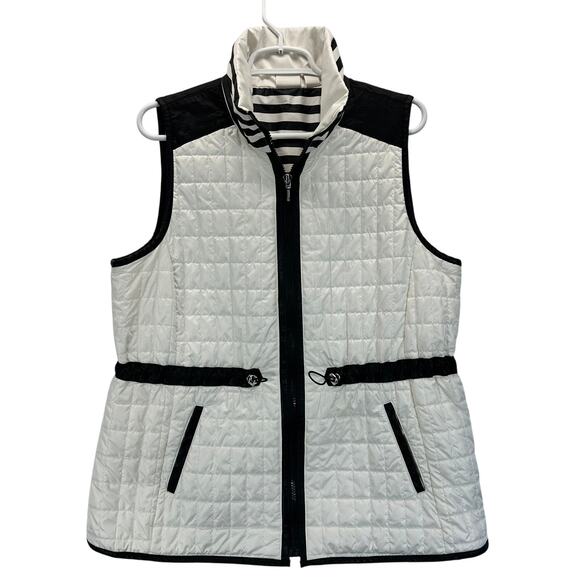Chico's | Jackets & Coats | Chicos Zenergy Quilted Puffer Vest White ...